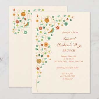 Floral Garland Invitation | Zazzle