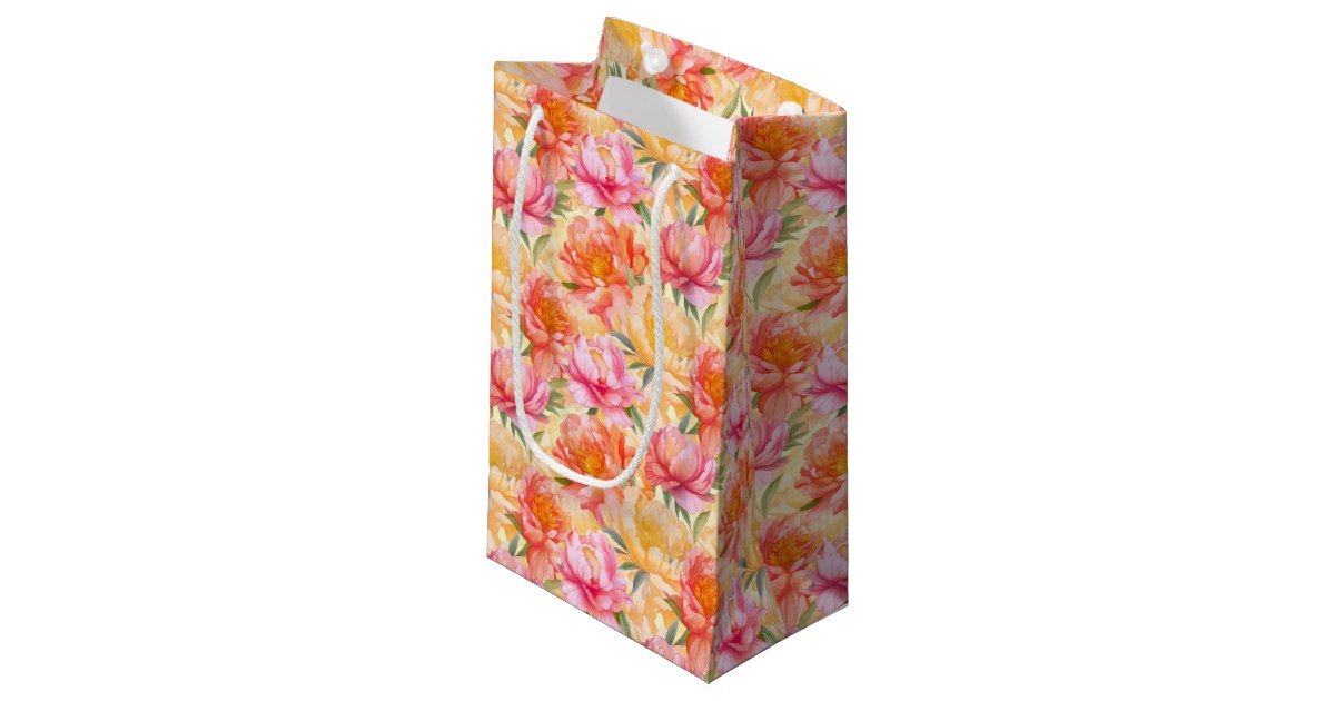 Floral Gift Bag | Zazzle