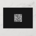 Floral Gothic QR Code Wedding Details Enclosure Card | Zazzle