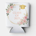 Floral Graduation Class of 2025 Can Cooler | Zazzle