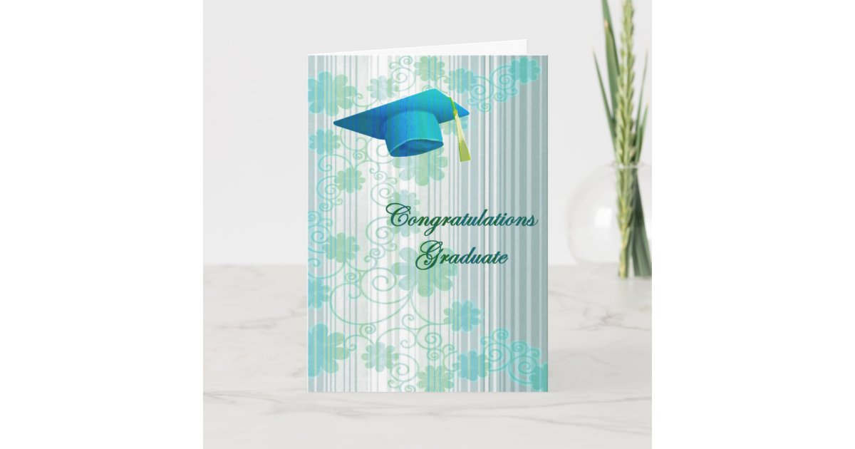 Floral Graduation Greeting Card | Zazzle