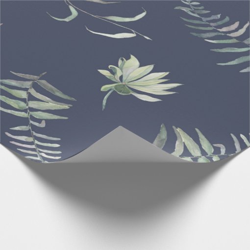 Floral Greenery Wrapping Paper | Zazzle
