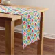 Floral Heart Folk Art Pattern Short Table Runner | Zazzle