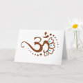 Floral Henna Om Card | Zazzle