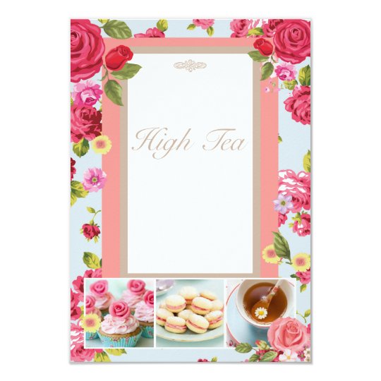 Floral High Tea Invitation | Zazzle.com