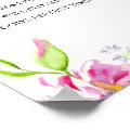 Floral Inspirational Quotes for Women Poster | Zazzle