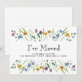 Floral I've Moved Moving Announcement | Zazzle