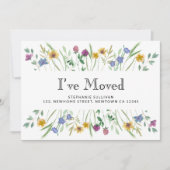 Floral I've Moved Moving Announcement | Zazzle