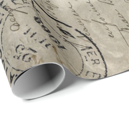 Floral Lady Decoupage Poster Wrapping Paper | Zazzle