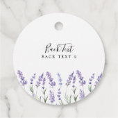 Floral Lavender Favor Tags | Zazzle