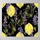 Floral Lavender Lemons Vintage Illustration Poster | Zazzle