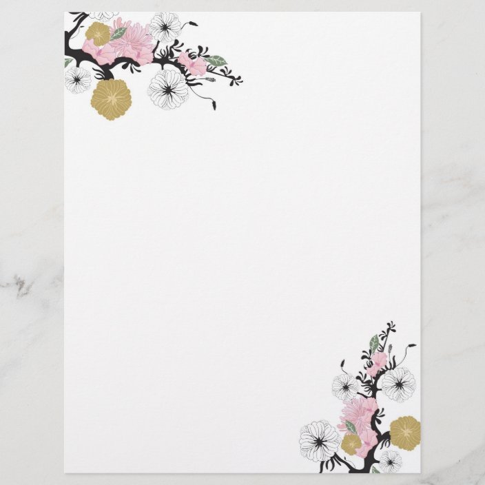Floral Letterhead | Zazzle.com