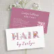 Floral Letters Hair Business Card | Zazzle