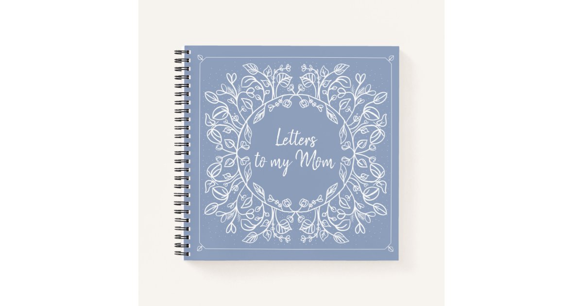 Floral Letters to My Mom Keepsake Journal | Zazzle