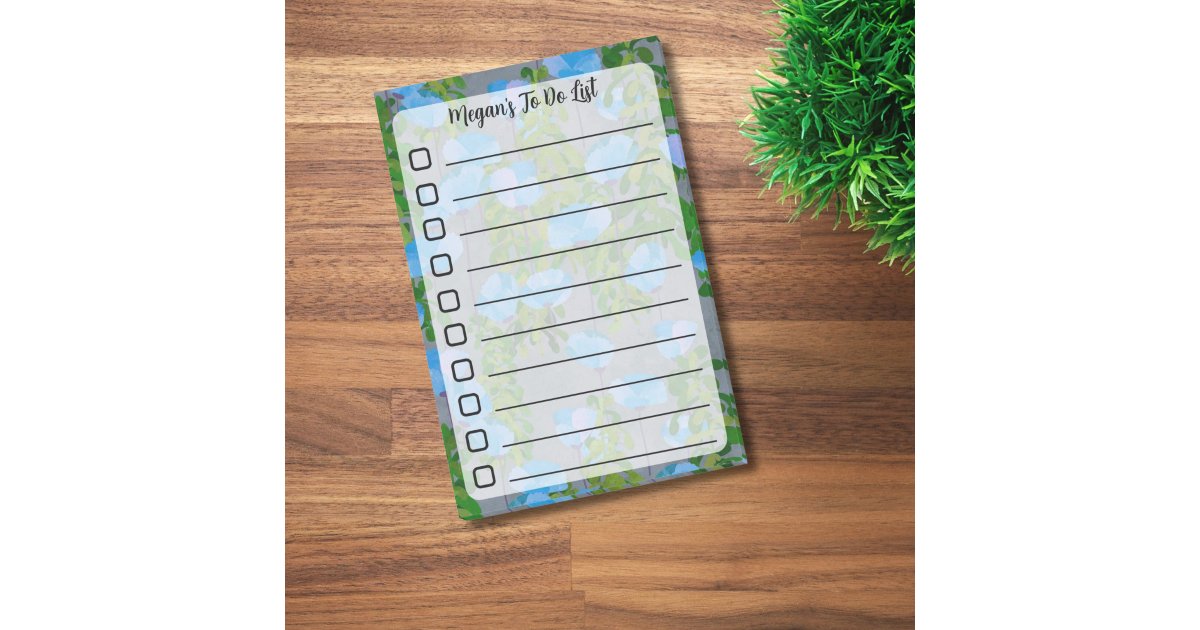 Floral Lined To Do List Post-it Notes | Zazzle