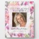 Floral Memorial Photo Tribute Plaque | Zazzle