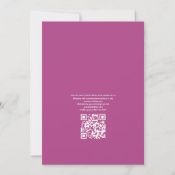 Floral Mexican Fiesta QR Code RSVP Wedding Invitation | Zazzle