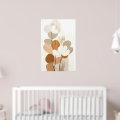Floral Mid Century Modern Boho Print | Zazzle