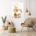 Floral Mid Century Modern Boho Print | Zazzle