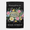 Floral Name and Address Garden Flag | Zazzle