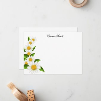 Floral Note Card | Zazzle