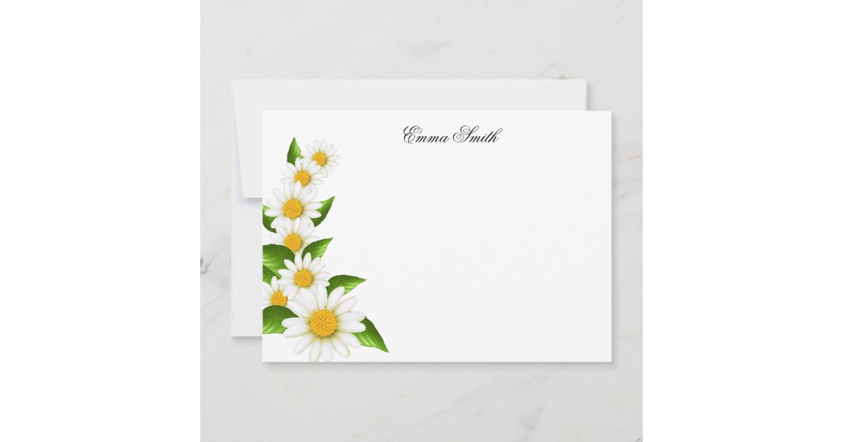Floral Note Card | Zazzle