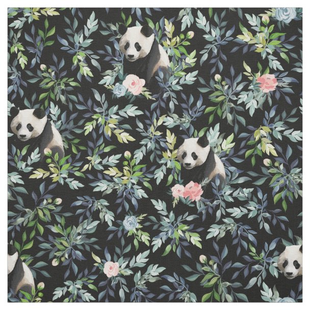 Cute Pink Floral Pattern Fabric | Zazzle.com