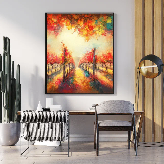 Floral Pathway Poster - Enchanted Forest Walk | Zazzle