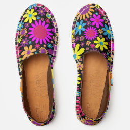 Floral Pattern Espadrilles Ubuntu Comfy Shoes | Zazzle