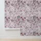 Floral Pattern Retro Dark Plum Wallpaper | Zazzle