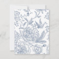 Floral Periwinkle Elegant Wedding Invitation | Zazzle