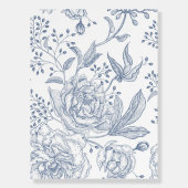 Floral Periwinkle Elegant Wedding Welcome Sign | Zazzle