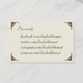 Floral Personal Vintage Victorian Business Card | Zazzle