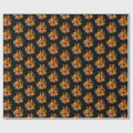 Floral Phoenix Rises From The Fiery Ashes Fantasy Wrapping Paper | Zazzle