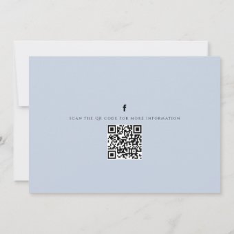 Floral Pink Botanical Cherry Blossoms QR Code Invitation | Zazzle