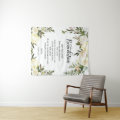 Floral Pink Ivory PRAYER Church Wedding BACKDROP | Zazzle