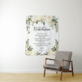 Floral Pink Ivory PRAYER Church Wedding BACKDROP | Zazzle