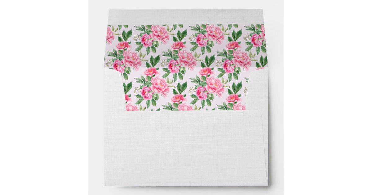 Floral Print Envelope | Zazzle