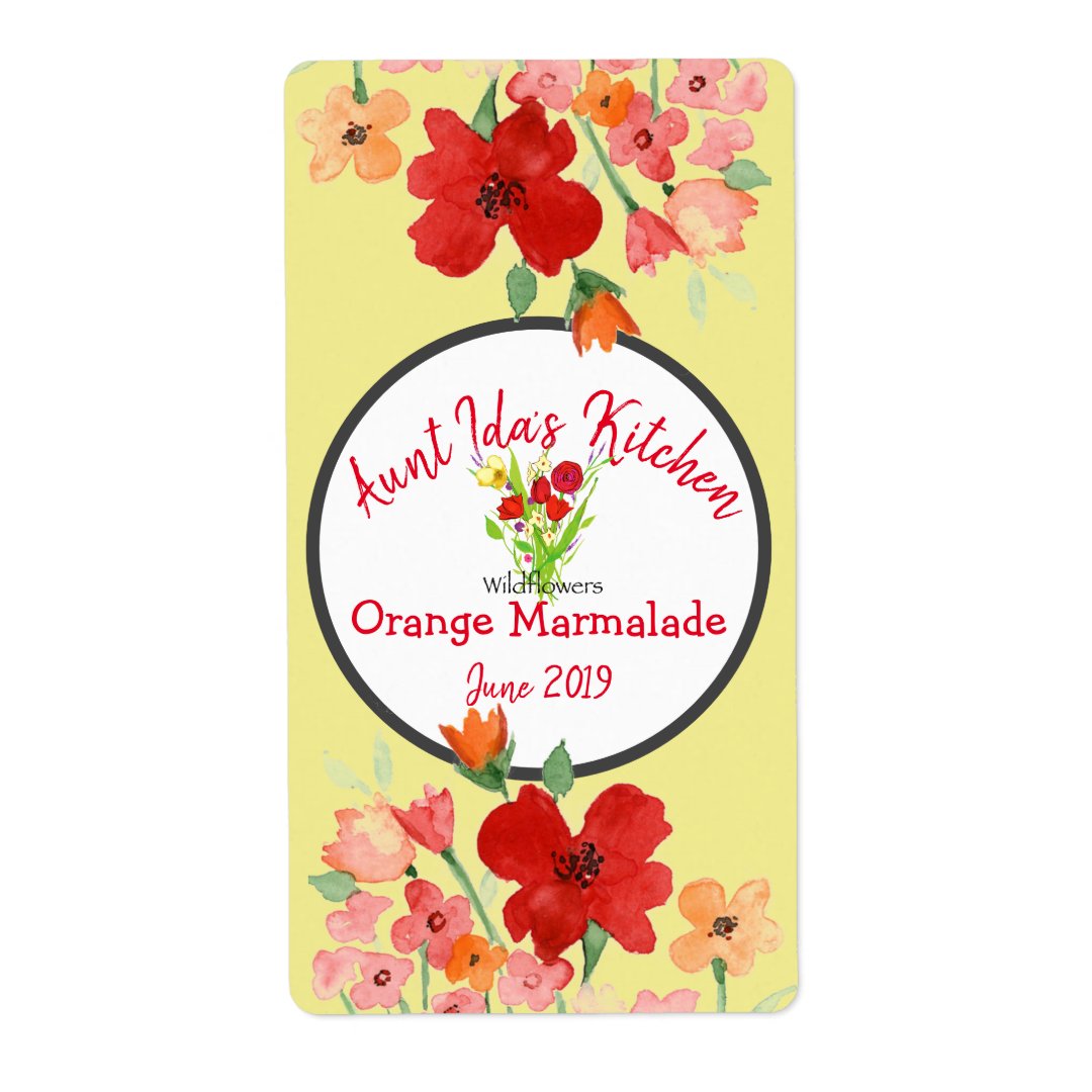 Floral Product Label | Zazzle