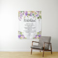 Floral Purple PRAYER Church Wedding BACKDROP | Zazzle