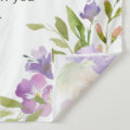 Floral Purple PRAYER Church Wedding BACKDROP | Zazzle
