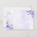 Floral Purple Silver Princess Birthday Quinceanera Save The Date | Zazzle