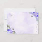 Floral Purple Silver Princess Birthday Quinceanera Save The Date | Zazzle