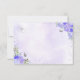 Floral Purple Silver Princess Birthday Quinceanera Save The Date | Zazzle