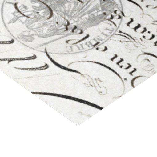 Floral Queen Bee Script Decoupage Tissue Paper | Zazzle