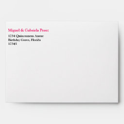 Floral Quinceanera Mexican Fiesta Birthday Envelope | Zazzle