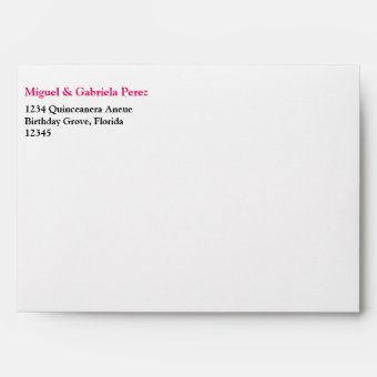 Floral Quinceanera Mexican Fiesta Birthday Envelope | Zazzle