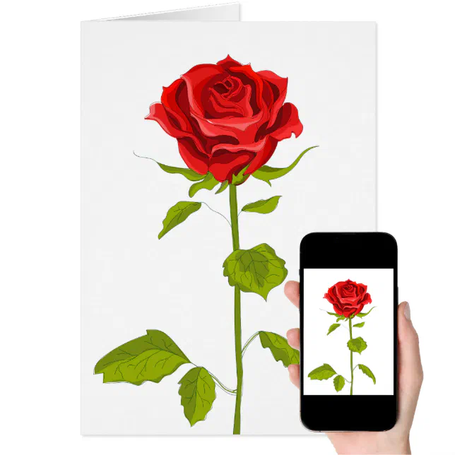 Floral Red Rose Flower Roses Wedding Love Hello | Zazzle