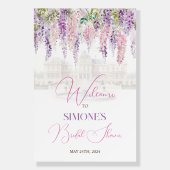 Floral Regency Welcome Sign Foam Poster Board | Zazzle