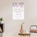 Floral Regency Welcome Sign Poster | Zazzle